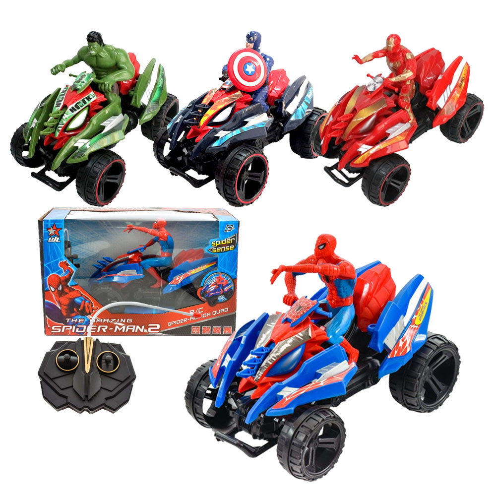 RC Remote Control ATV Avengers Cars Motor Spiderman / Hulk / Captain ...
