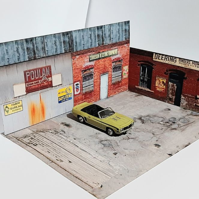 Diorama papercraft Garage part 4skala 64 Hot Rod classic | Lazada Indonesia