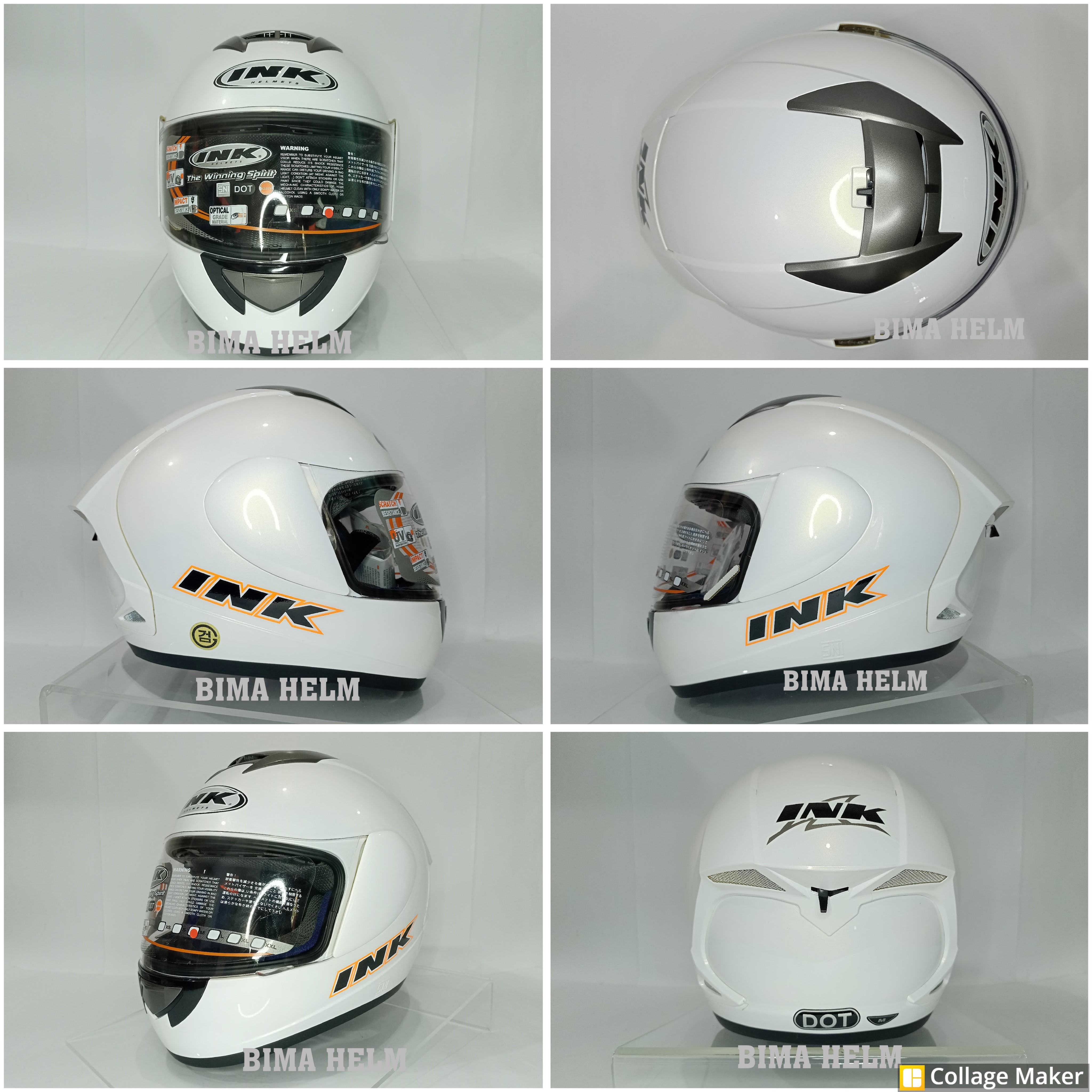 HELM FULL FACE INK CL MAX SOLID | Lazada Indonesia