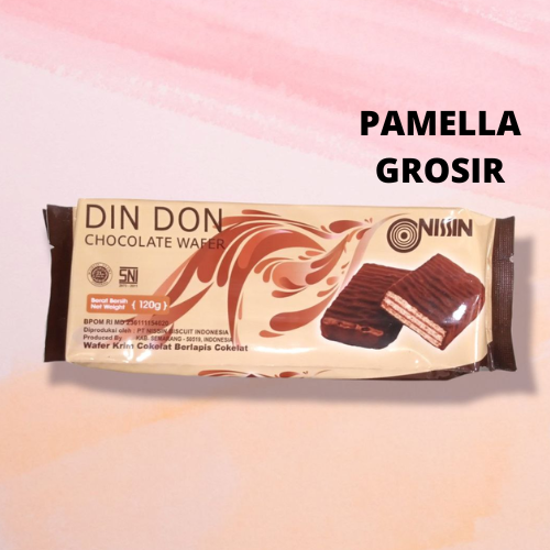 NISSIN WAFER DIN DON CHOCOLATE 120GR SNACK makanan ringan jajanan ...