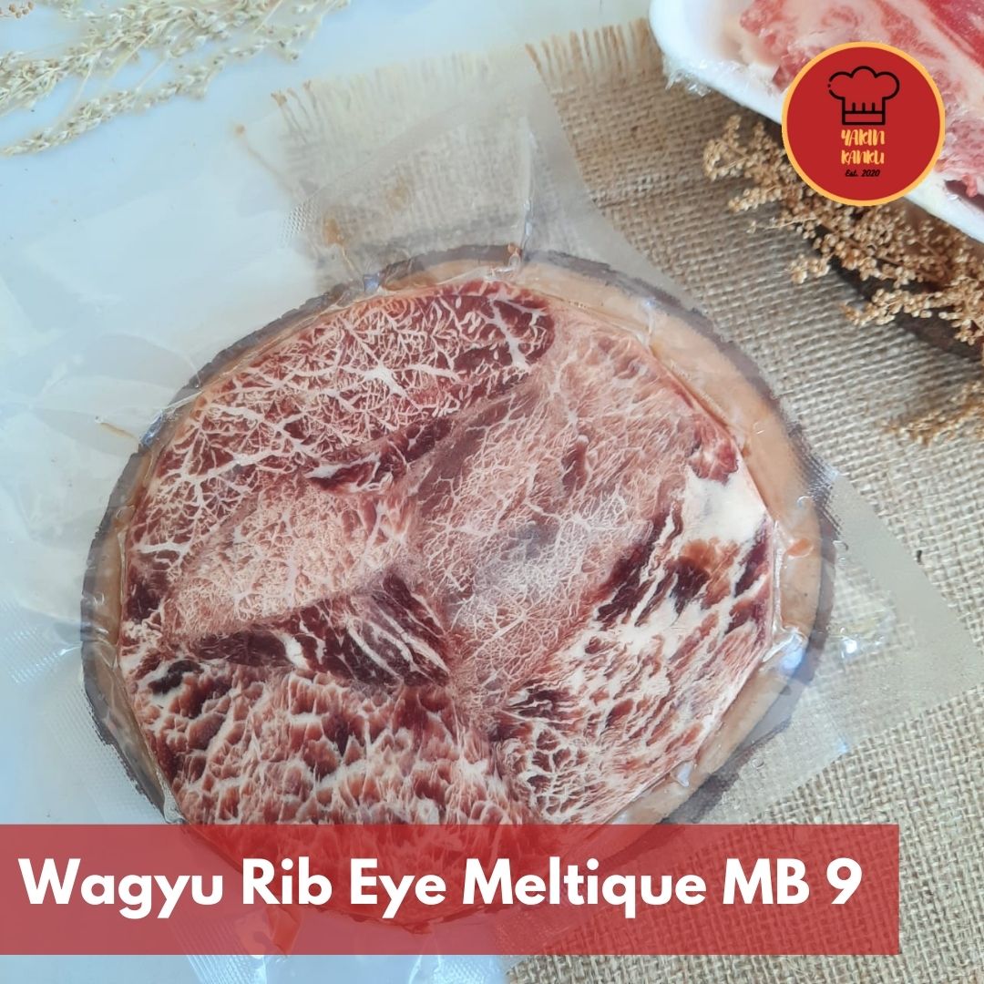 Aust.Wagyu Rib eye Meltique Marbling 8-9 / Daging sapi Steak/Daging ...