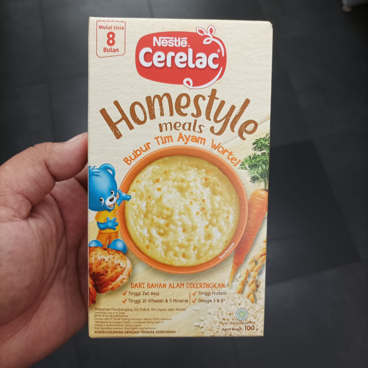 Nestle Cerelac Homestyle Bubur Bayi 8+ Rasa Tim Ayam Wortel 100 gr ...