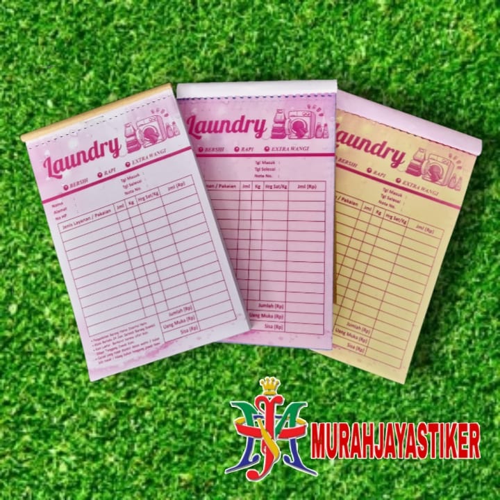 NOTA LAUNDRY 3 RANGKAP / NOTA LAUNDRY 3 PLY / NOTA LAUNDRY MURAH ...