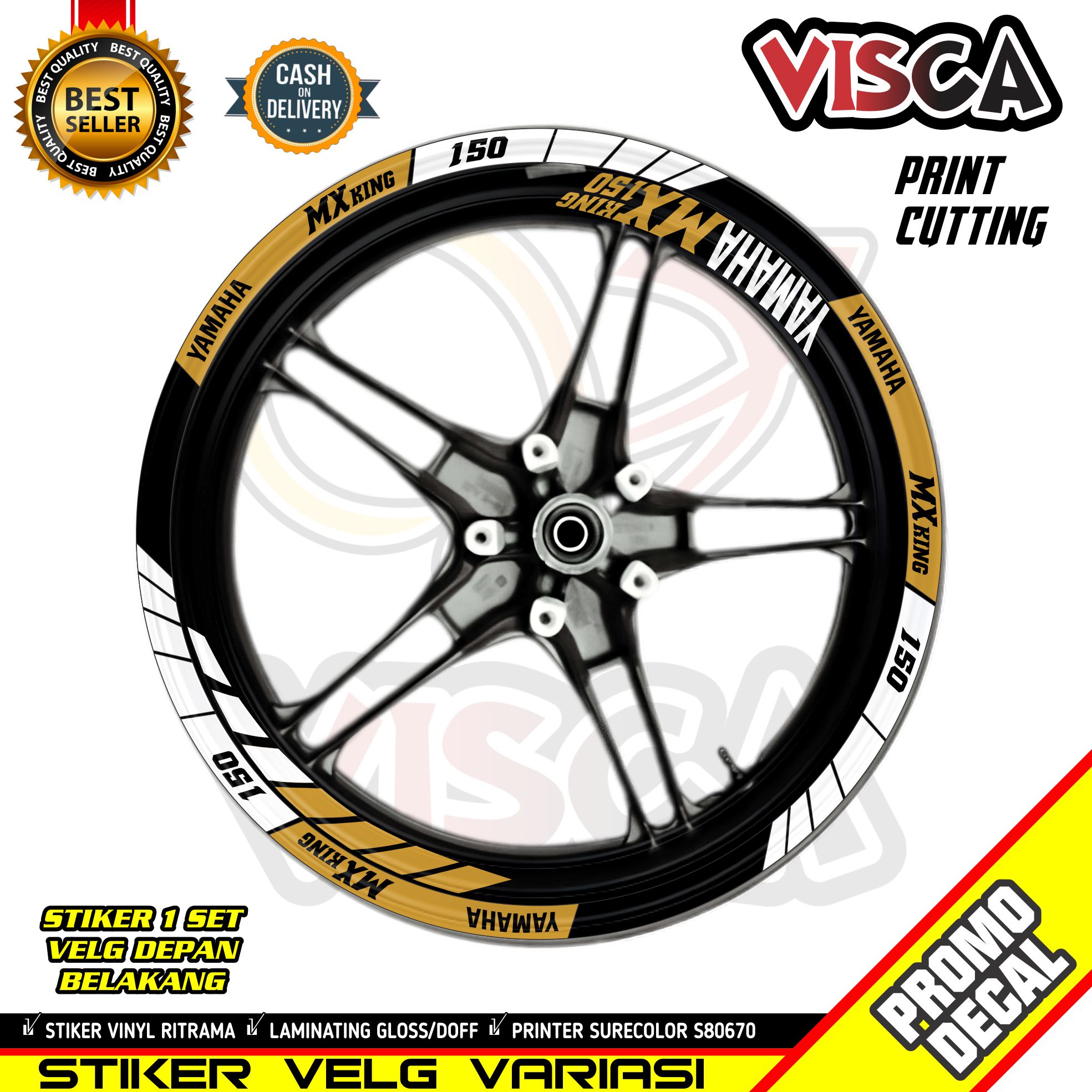 Stiker Velg - Sticker Velk - Stiker Cutting Velg - Stiker Velk Motor Mx ...