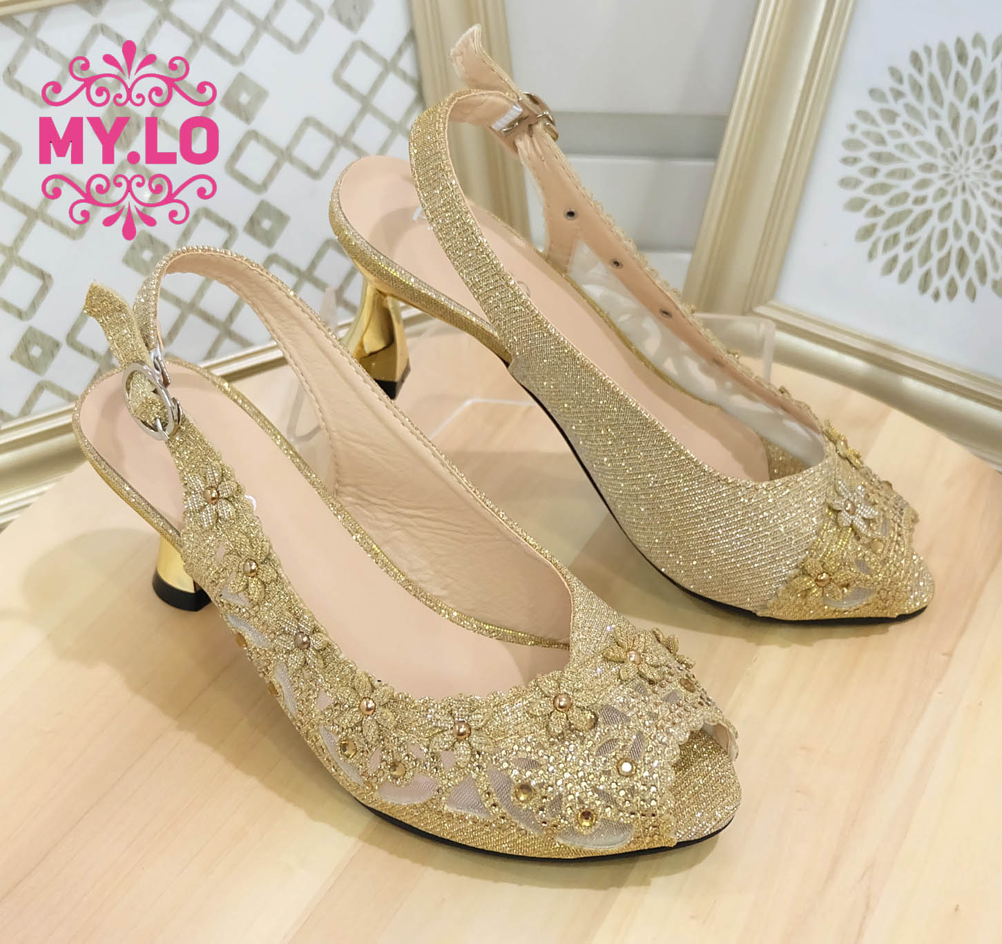 SANDAL PESTA WANITA SEPATU HEELS WEDDING PEREMPUAN SENDAL PENGANTIN ...