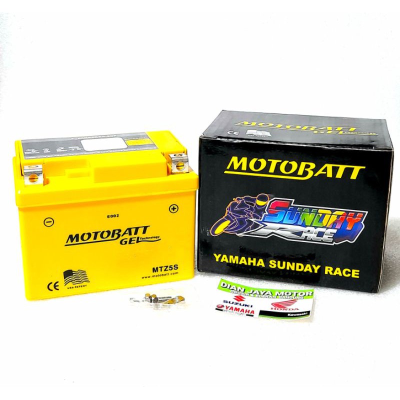 Aki Accu Motor Honda Motobatt 4.2 Amper Beat Spek 130-150 CC MTZ5S ...
