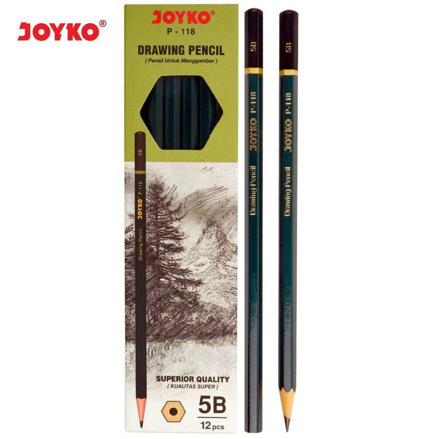 PENSIL JOYKO P-118 | 2B-8B | PENCIL MENGGAMBAR PENSIL SKETSA PENSIL ...