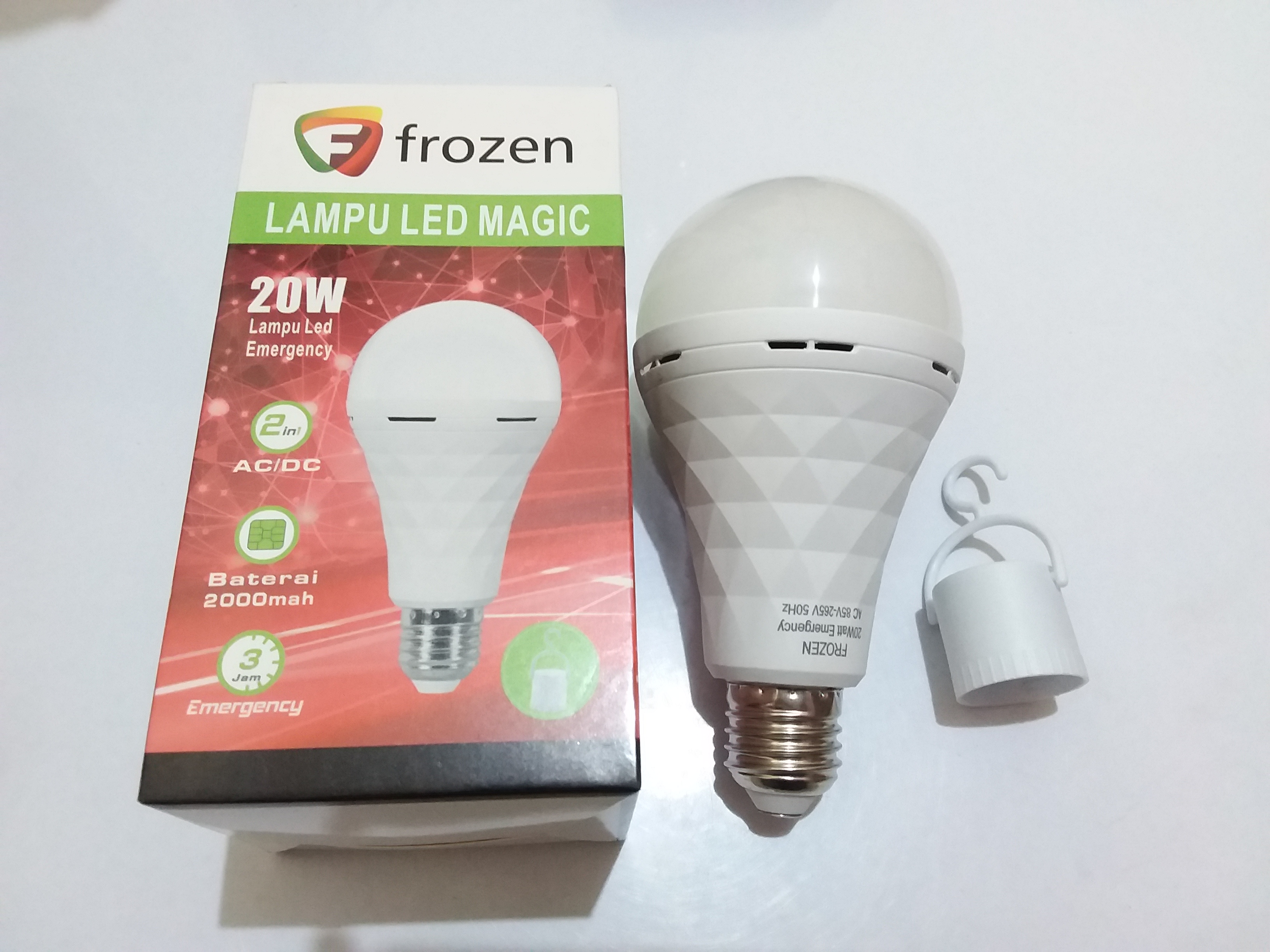 Lampu Led Frozen Emergency Darurat Cas Charge 0tomatis 20 W 20W Watt ...