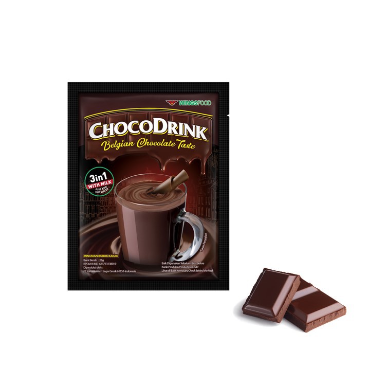Minuman Cokelat - Choco Drink ChocoDrink Belgian Chocolate Taste 3In1 ...