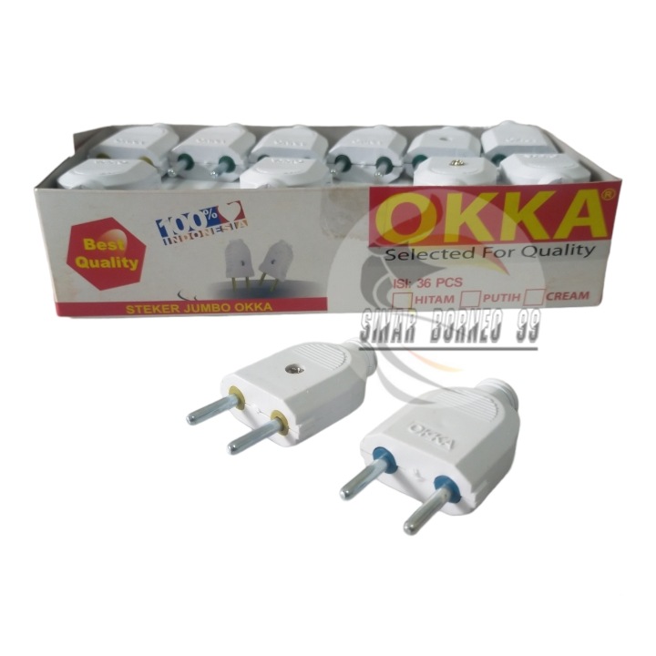 Steker Gepeng Putih | Lazada Indonesia