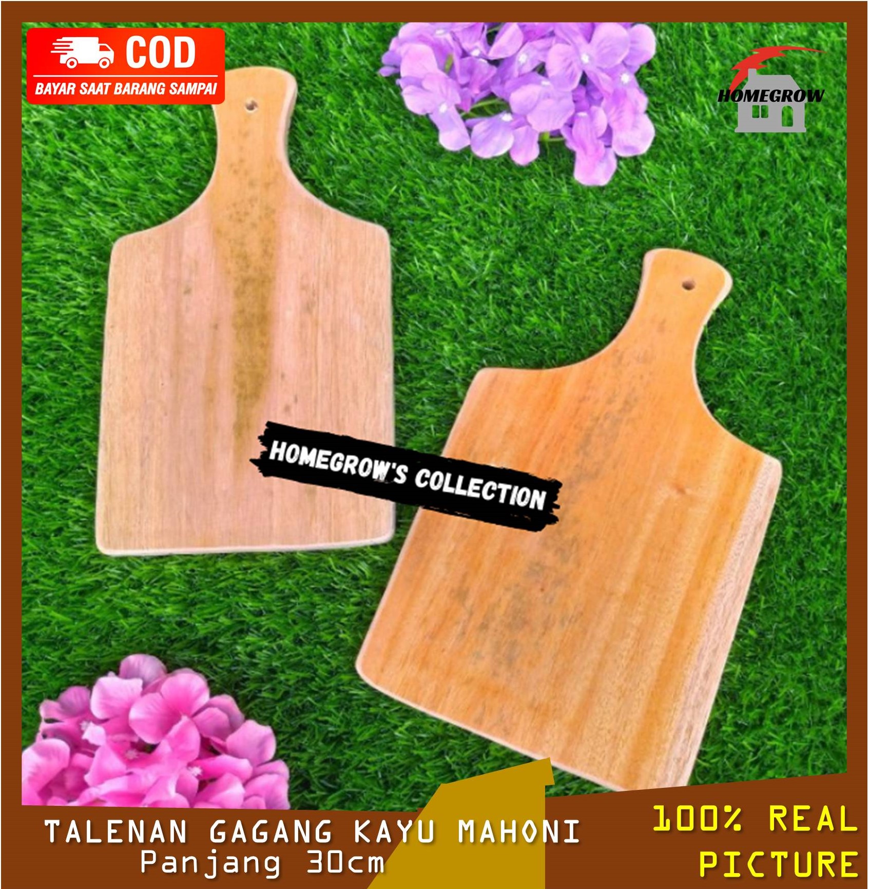 TALENAN KOTAK GAGANG KAYU MAHONI PANJANG 30cm, TALENAN KAYU UKURAN ...