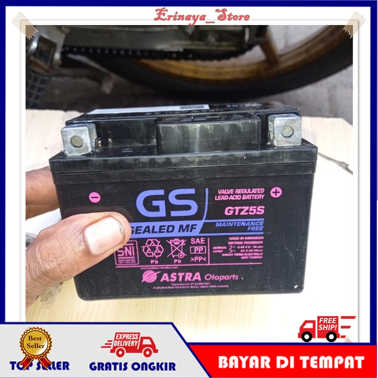ORIGINAL ACCU Aki Motor Astra GS GTZ5s Supra x 125 Revo abs Accu Kering MF Original Ori | Lazada ...