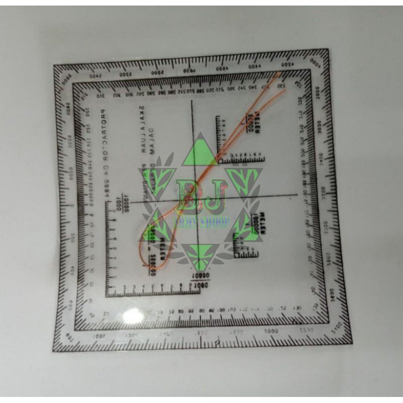 Protektor Protaktor Alat Ukur Peta Navigasi Navigator Perlengkapan ...