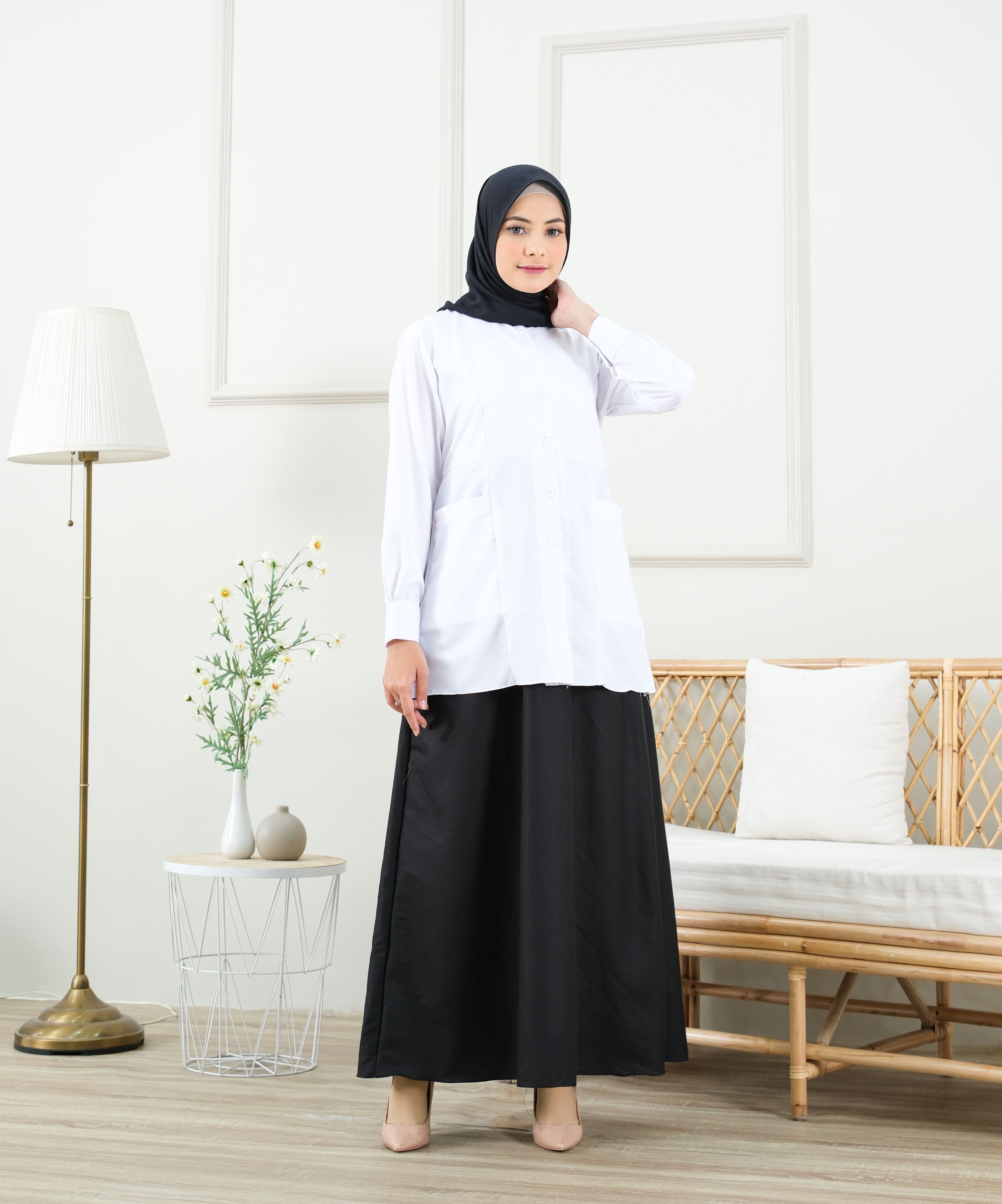 Gamis Seragam Kerja Guru PNS PDH Model Setelan Riyana Series | Lazada ...