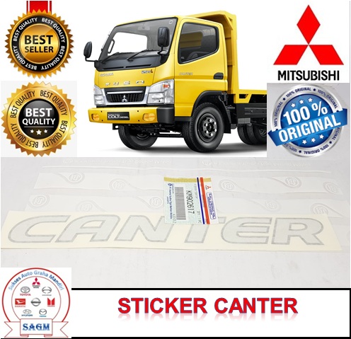 STIKER LOGO TULISAN CANTER STICKER LABEL CANTER 110PS 125PS 136PS ...