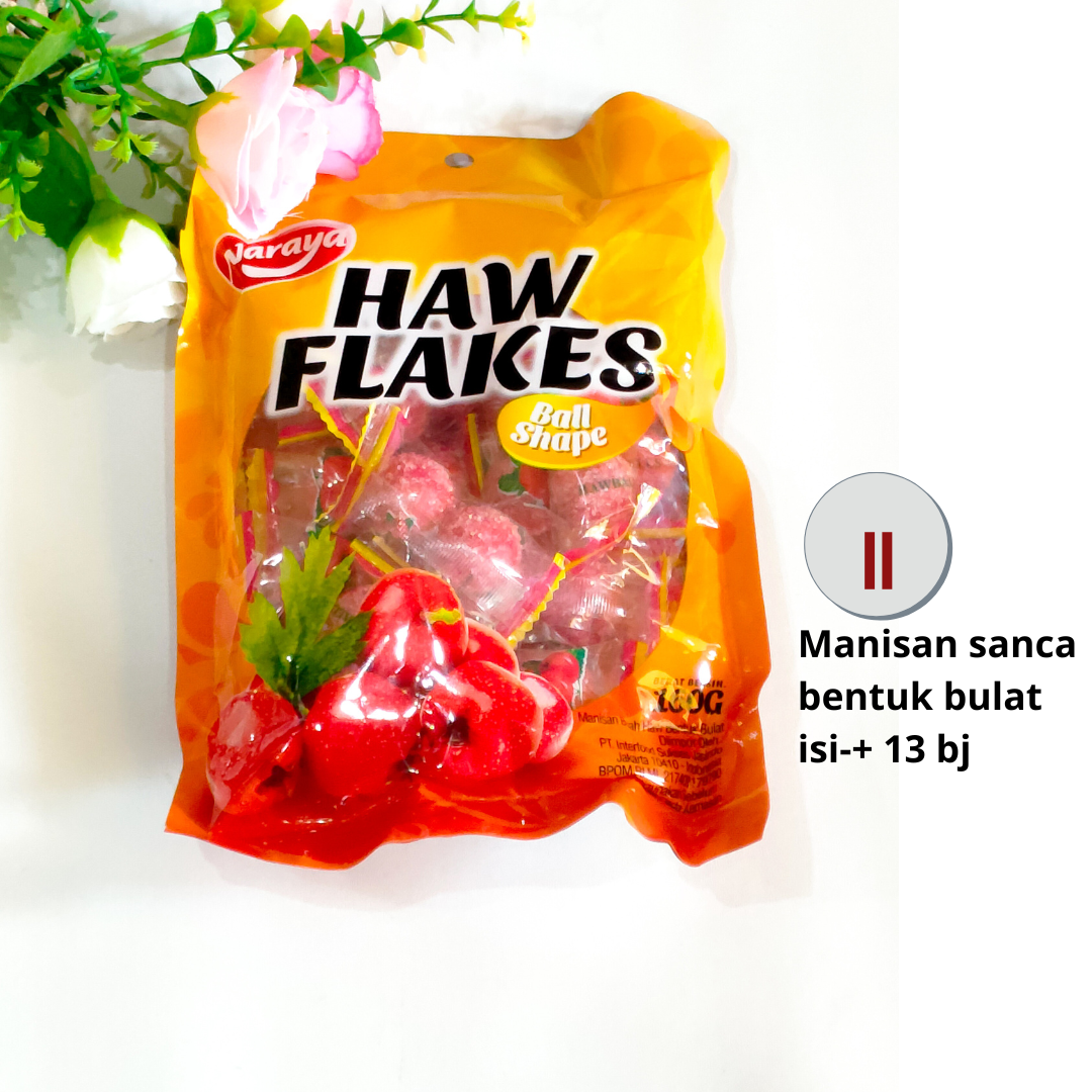 Sanca Manisan Permen Buah Haw Flakes Camilan Jadul Shanzha Kotak dan ...