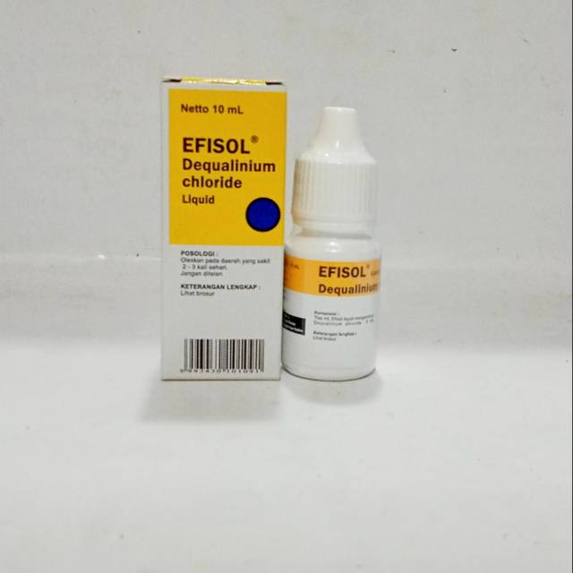 EFISOL LIQUID 10ML OBAT INFEKSI DAN RADANG TENGGOROKAN DAN SARIAWAN ...