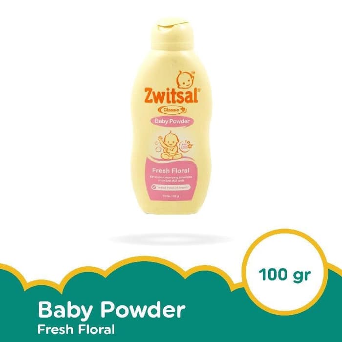 Zwitsal Classic Baby Powder Fresh Floral Bedak bayi 100gr | Lazada ...
