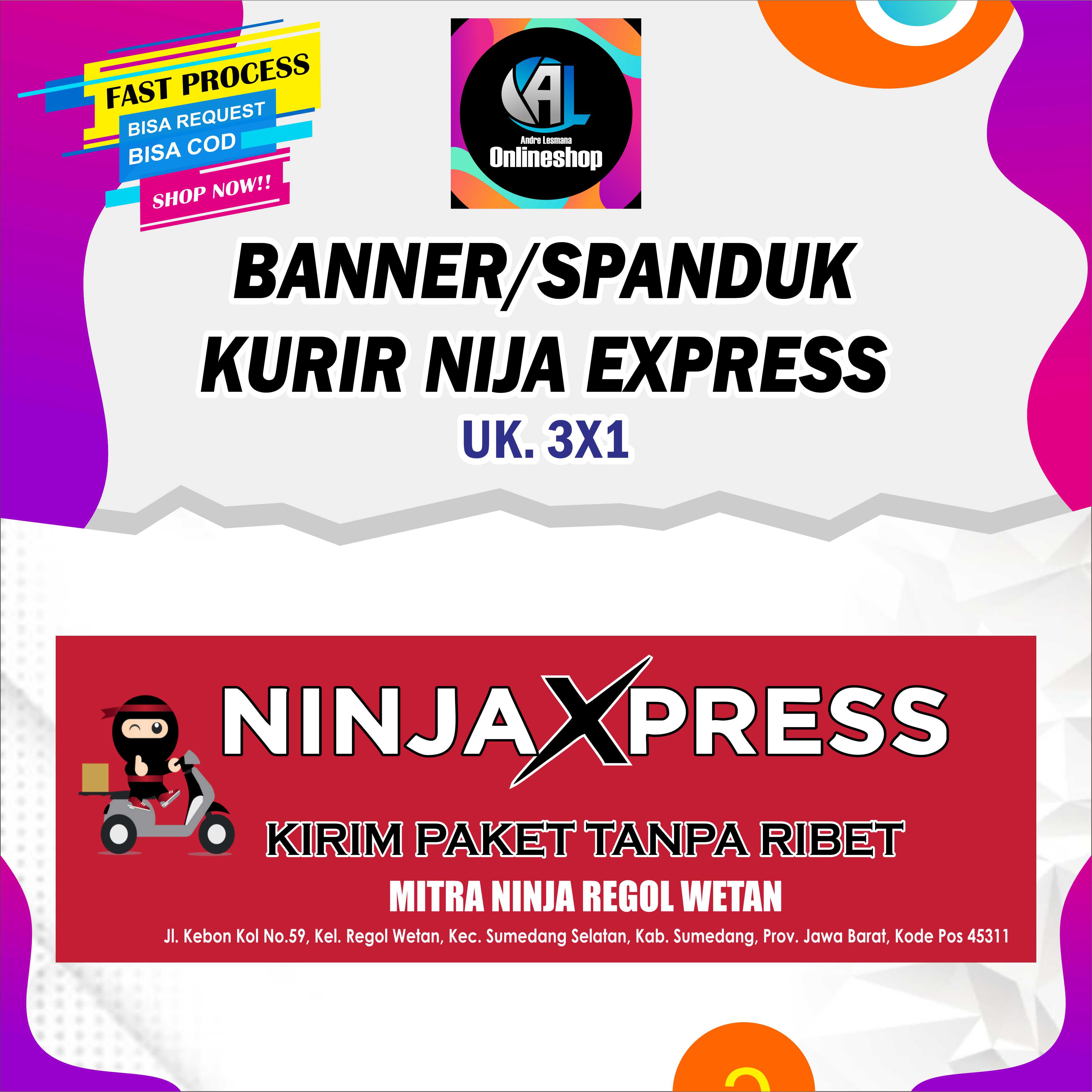 Spanduk Banner Kurir Ninja Express | Lazada Indonesia