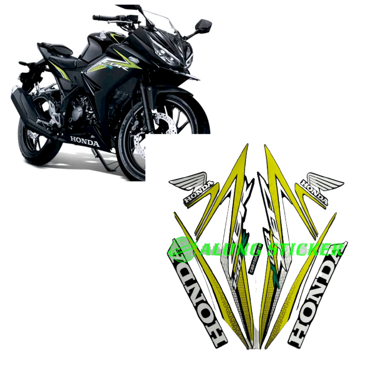 STIKER STRIPING LIST LES BODY MOTOR LIS POLET BODY MOTOR HONDA CBR 150R ...