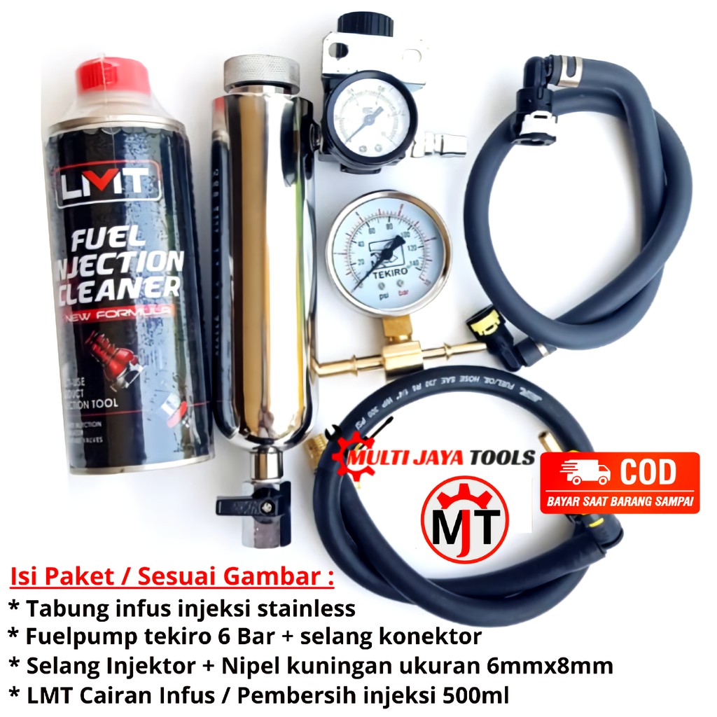 Alat Servis Injeksi Motor Tabung ICT Injektor Stainless - Fuelpump ...