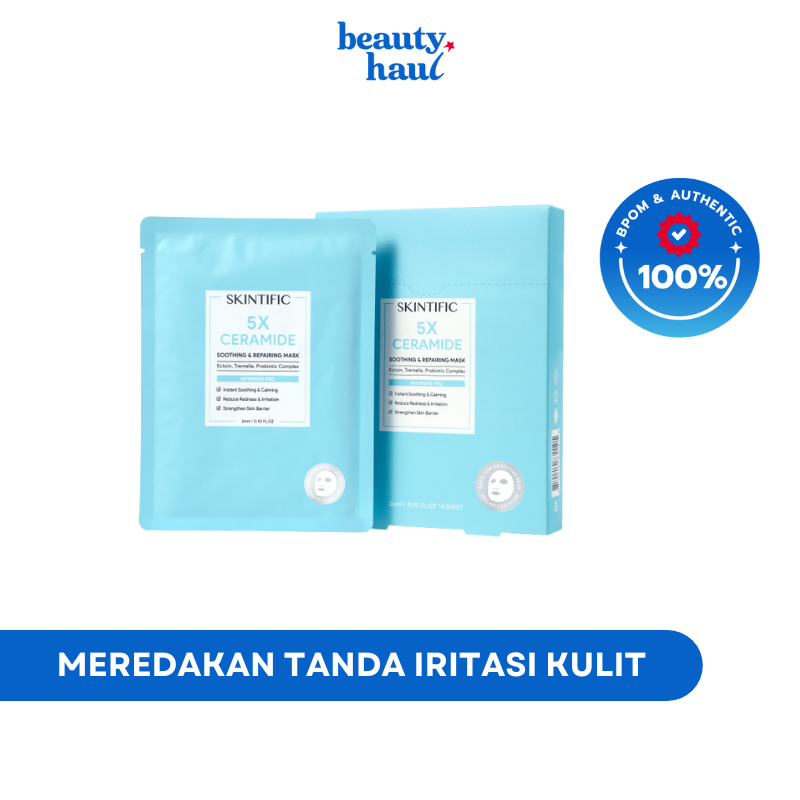 SKINTIFIC 5X Ceramide Soothing Sheet Mask | Lazada Indonesia
