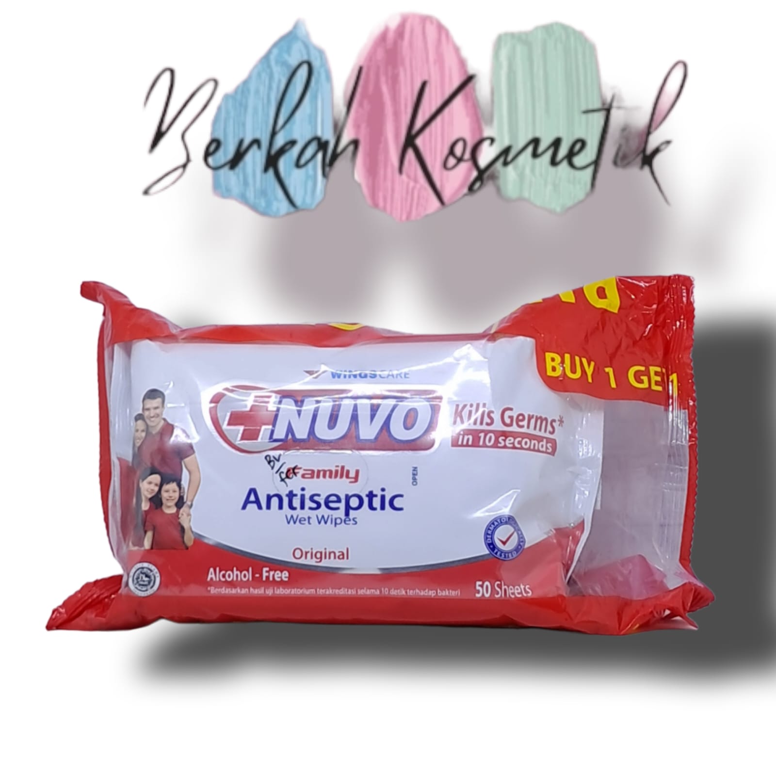 Tisu Basah NUVO ANTISEPTIC WET WIPES BUY 1 GET 1 - ORIGINAL | Lazada Indonesia