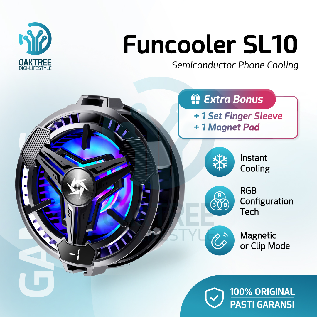 Funcooler SL10 Fan Cooler Radiator Pendingin HP Cooling Fan Gaming ...