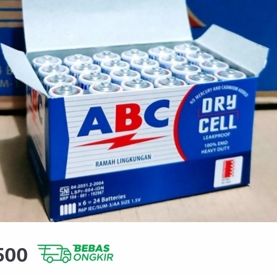Baterai ABC ukuran AA - Batu Batre Jam Dinding HARGA 1 BUAH PER PCS ...