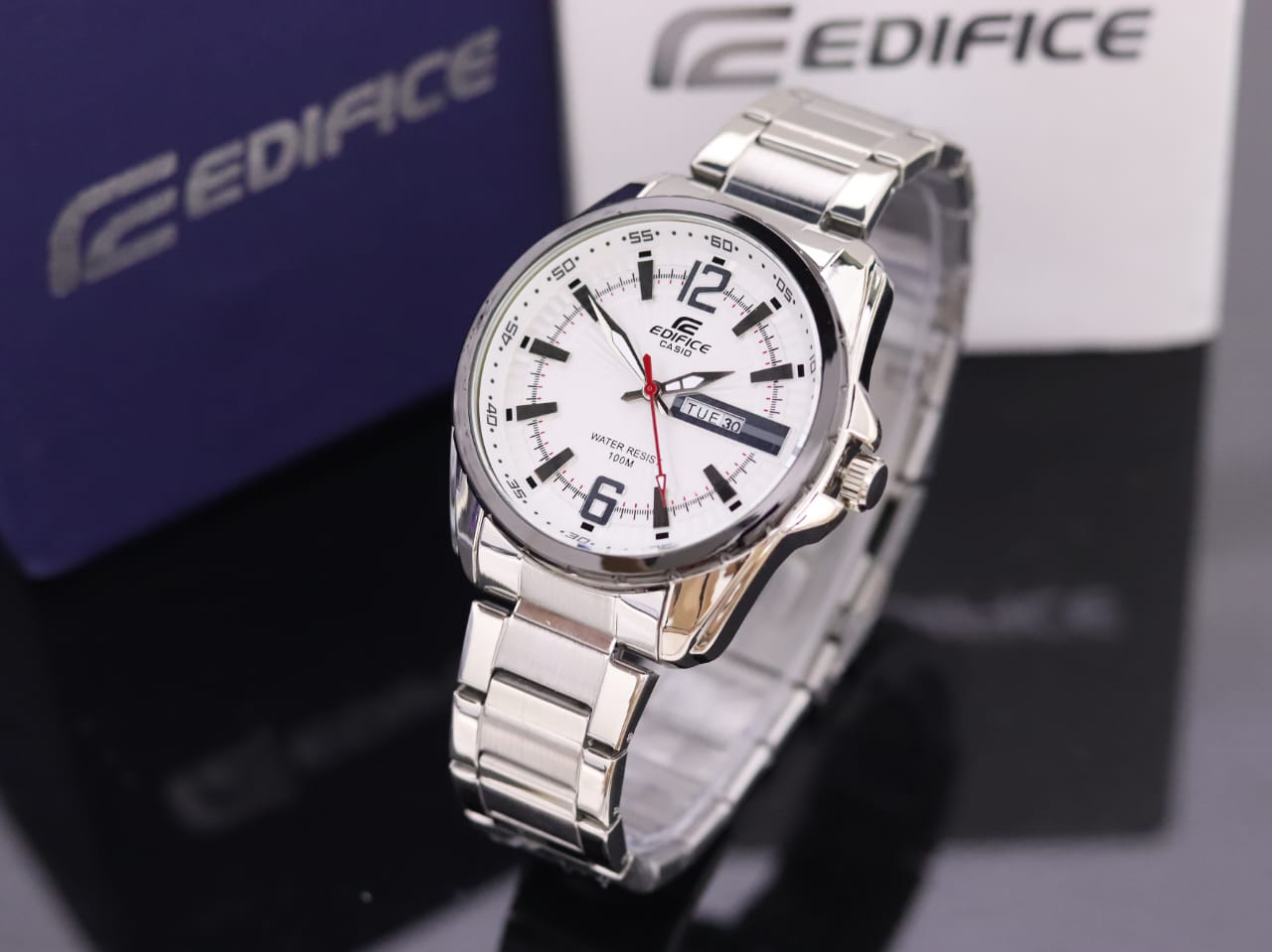 PGA- Jam tangan Pria Casio Edifice Strap Stainless Tahan Air | Lazada ...