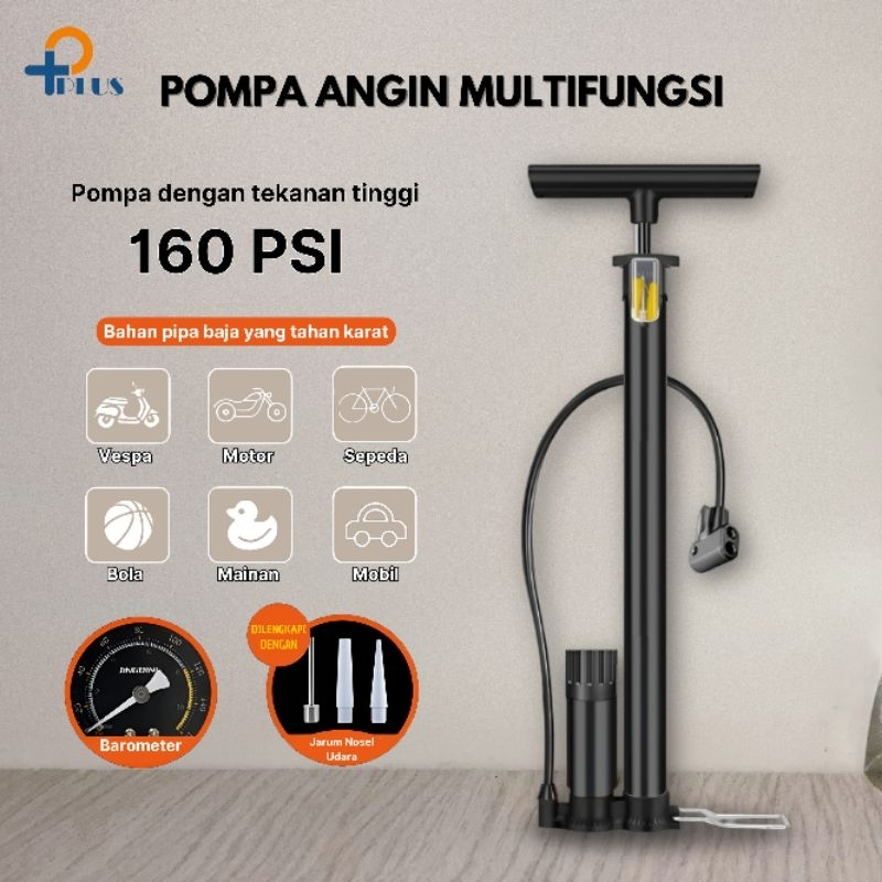 Pompa Angin pompa air botol pump Sepeda Motor Mobil Tabung Meter/ High ...
