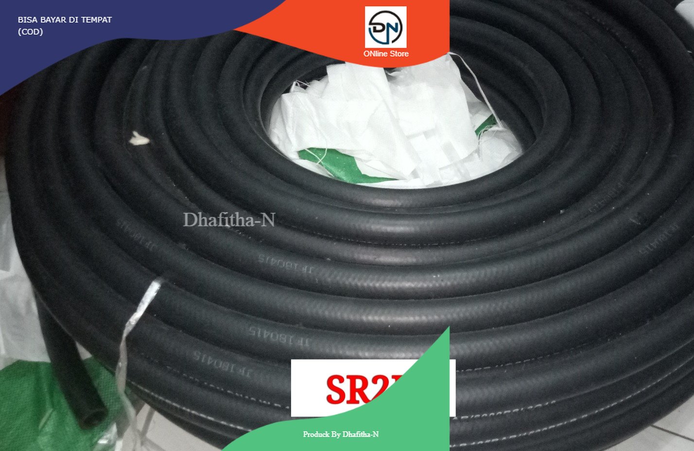 Selang Hitam Serat Baja 3/4 Unttuk Instalasi Pom Mini / Harga per meter ...