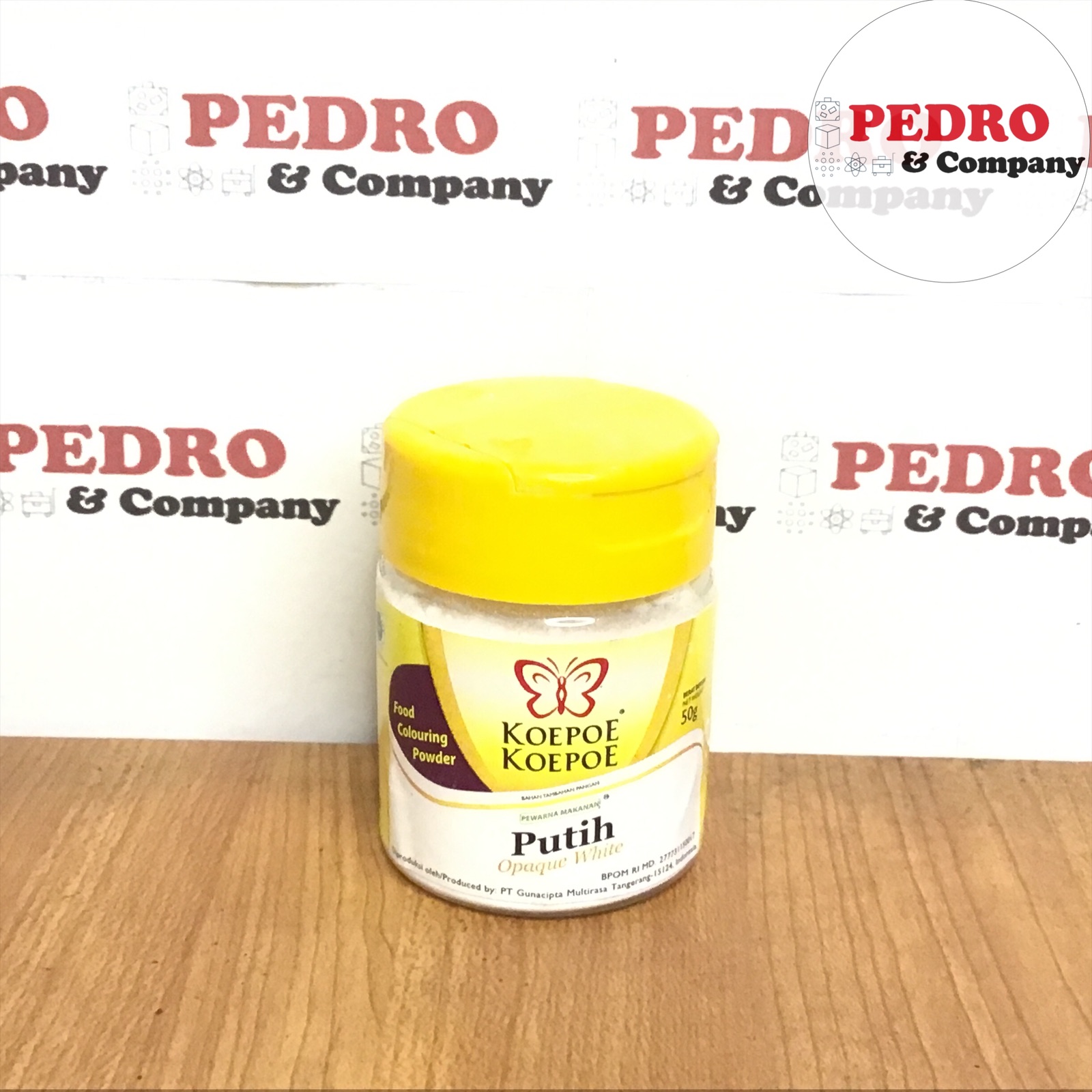 Koepoe koepoe food coloring putih 50 gram - kupu kupu color powder ...