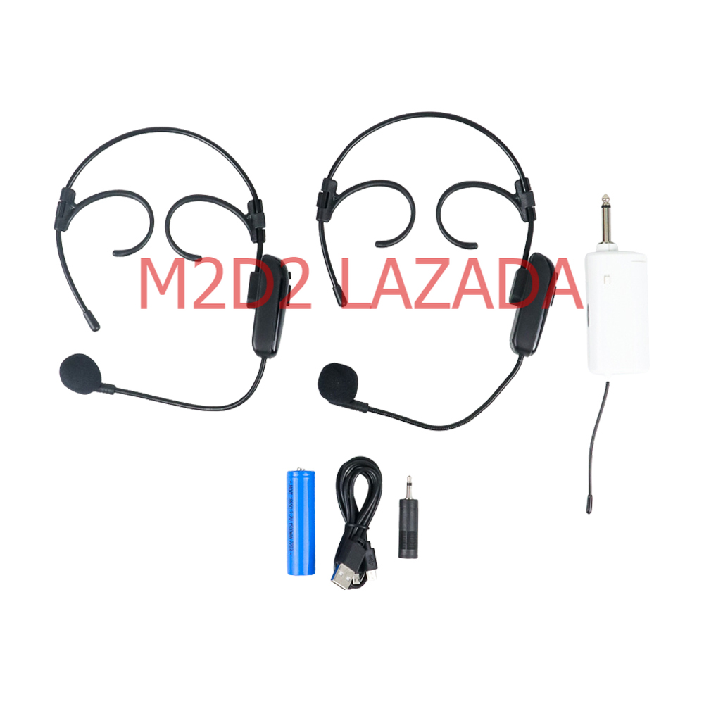 MIC IMAM BANDO UHF Wireless Microphone Headset Mini Portable Tour Guide ...