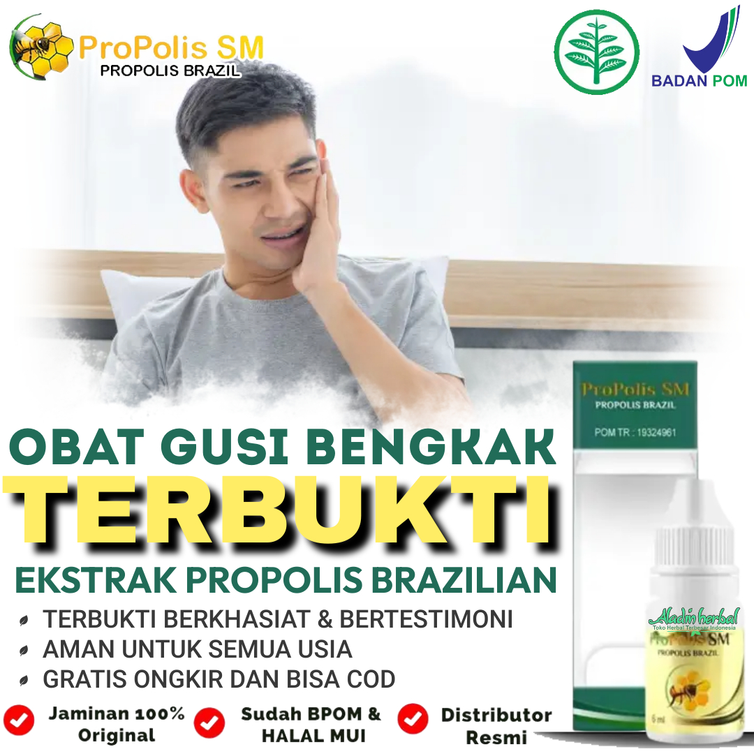 Obat Tetes Gusi bengkak - Tetes Sakit gigi ngilu, Gigi Sensitif, Polip ...