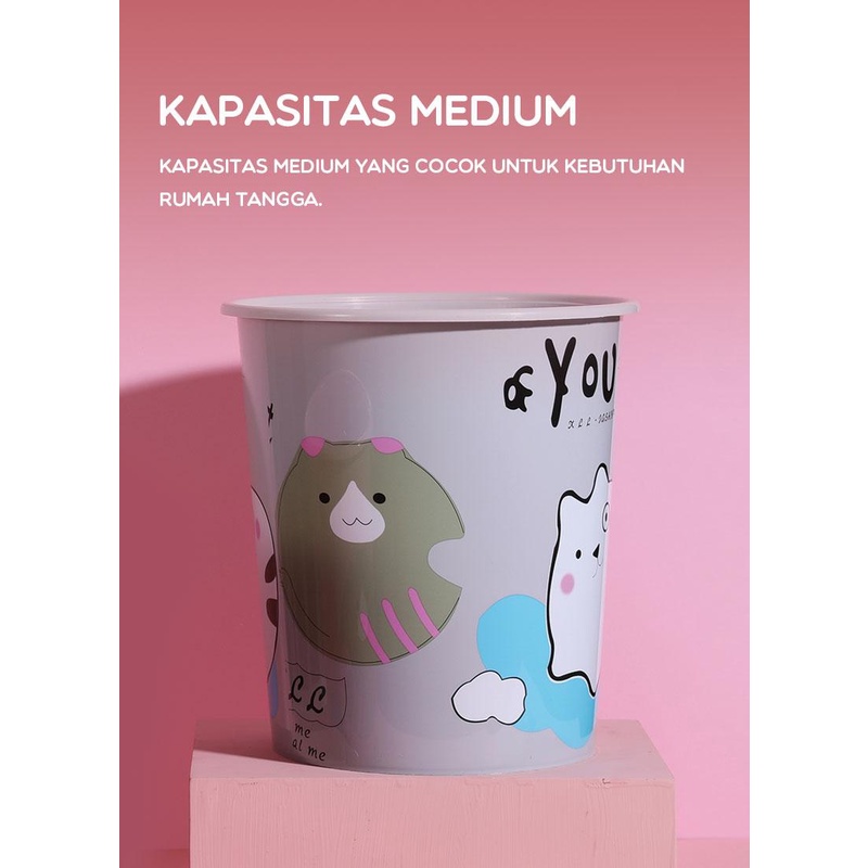 PROMO - Tempat Sampah Plastik Bulat Tong Sampah Anti Pecah Tahan ...