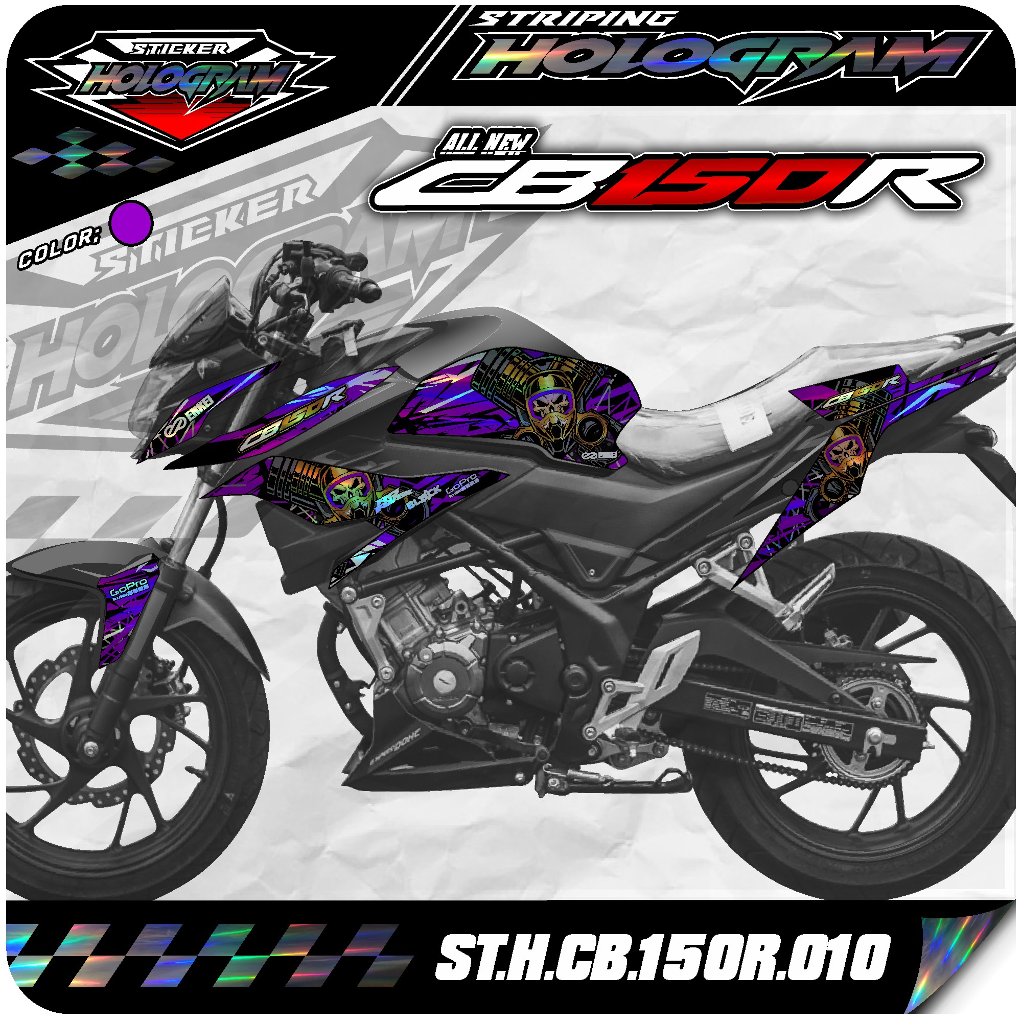 Cb150 R Sticker Striping Cb 150 R Facelift - Stiker Motor Keren Setiker ...