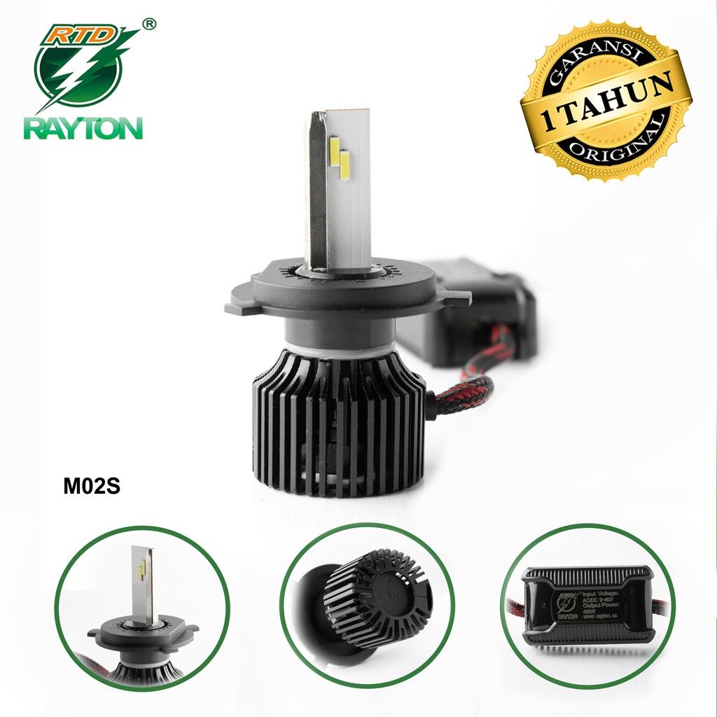 RTD Rayton Lampu Utama / Lampu Depan Motor LED M02S dengan Kipas ...