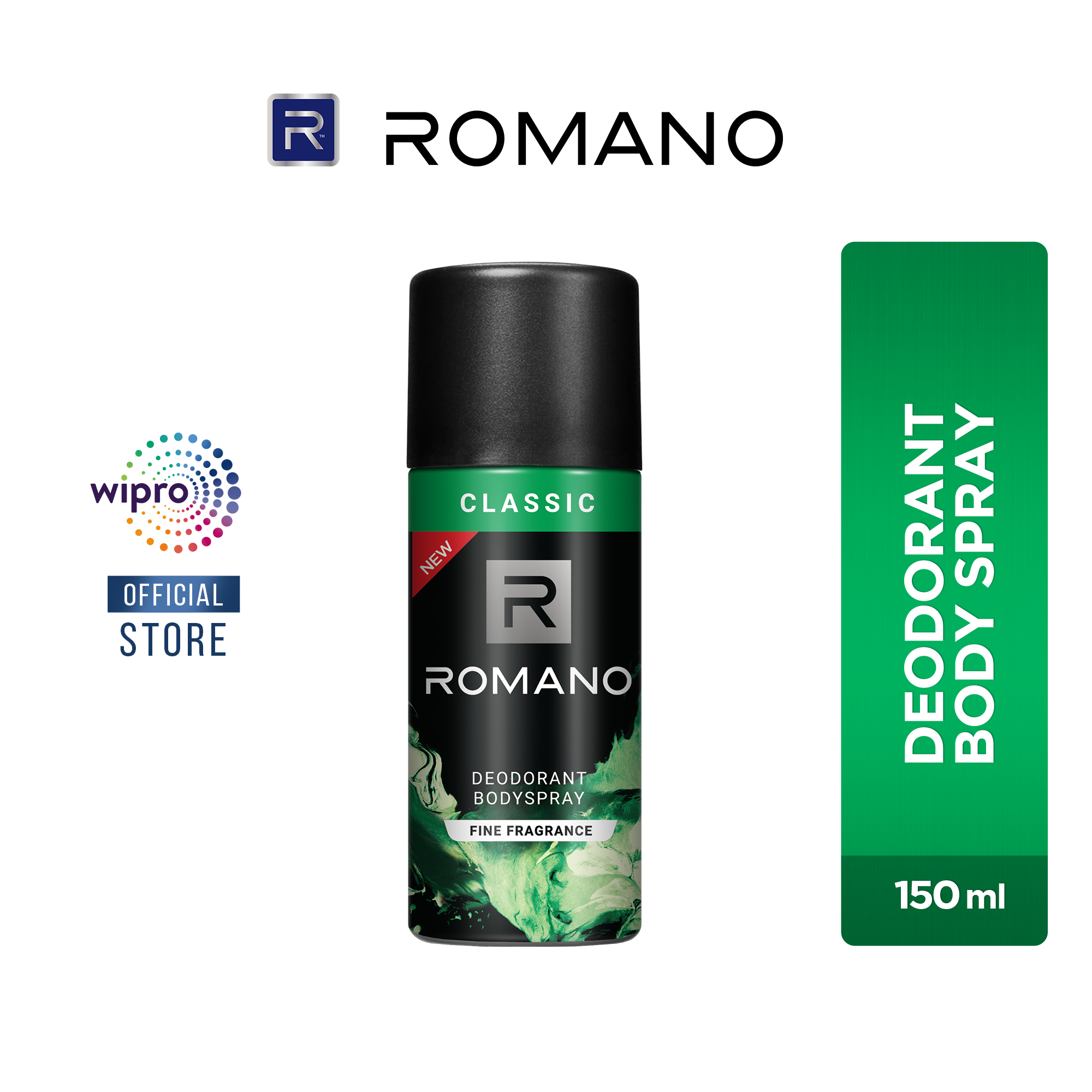 Romano Deodorant Body Spray Fine Fragrance Classic 150 Ml - Parfum Pria ...