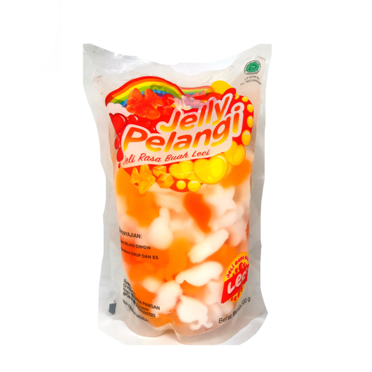 Rainbow Jelly Pelangi Rasa Buah Leci 500 Gram Halal Jely Nata De Coco ...