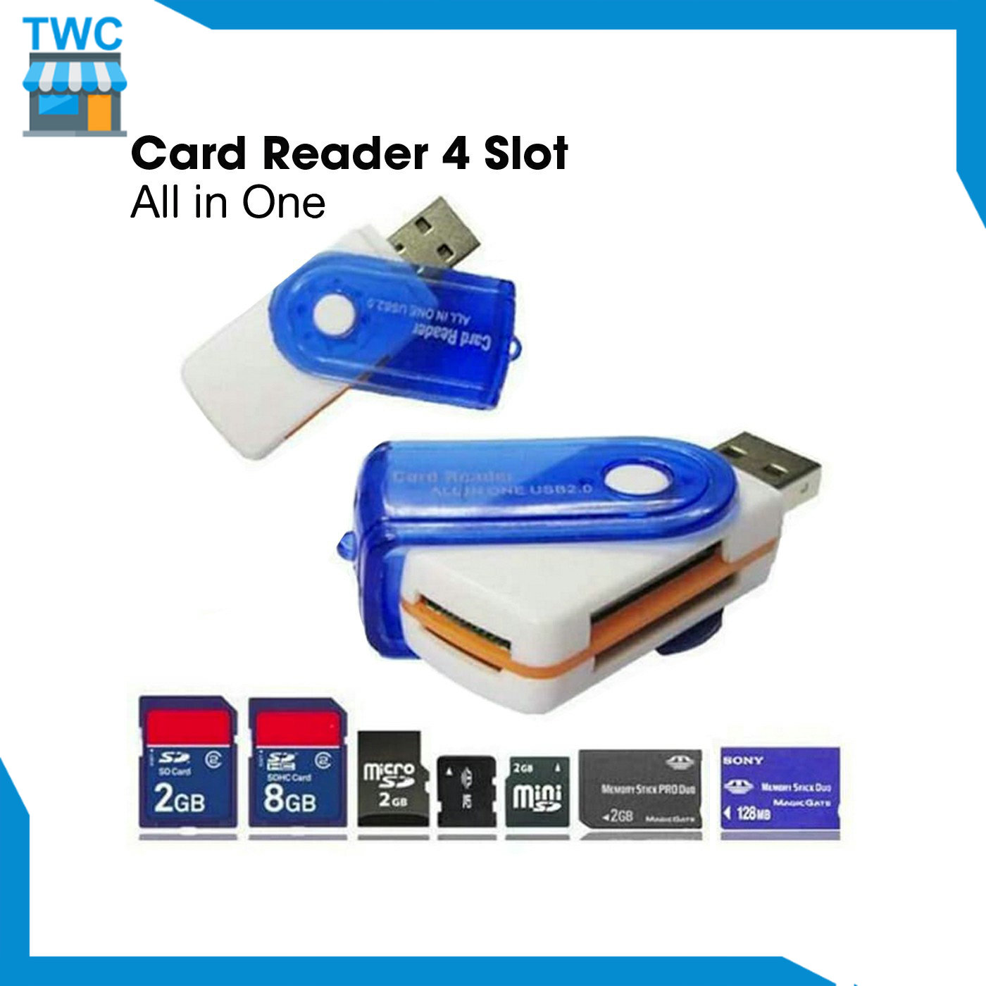1 Unit Card Reader All in One ( 4in1 ) Multi Memory Card Converter To ...