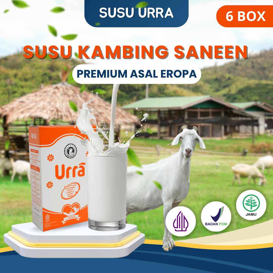 [ PAKET 6 BOX ] SUSU URRA - Susu Kambing Saanen Premium Eropa - Enak ...
