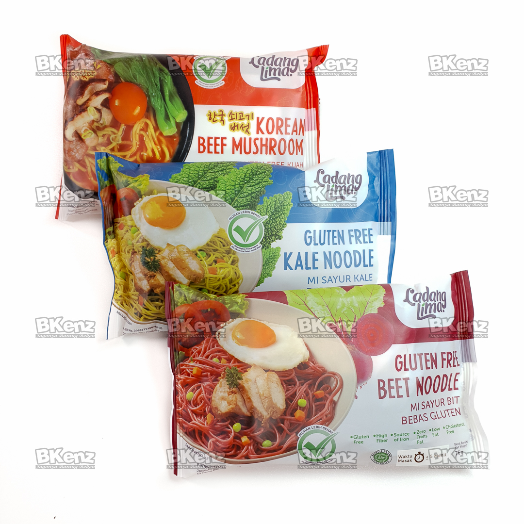 Ladang Lima Mie Instan Korea Sehat Gluten Free Rasa Beef Mushroom ...