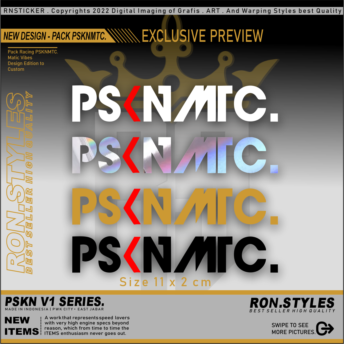 STIKER PSKNMTC CUTTING STICKER PASUKAN MATIC HOLOGRAM STIKER PSKN MATIC ...