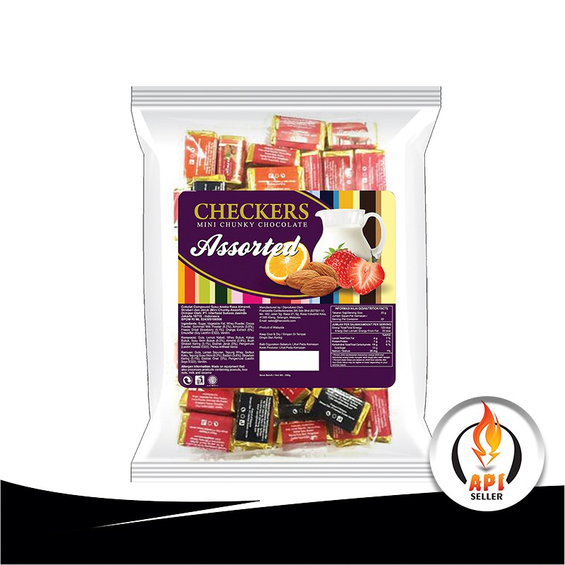 CHECKERS MINI CHUNKY CHOCOLATE 400g | Lazada Indonesia