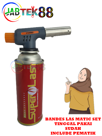 PAKET GAS TORCH | PORTEBLE GAS TORCH | BLANDER LAS SET + GAS | KEPALA ...