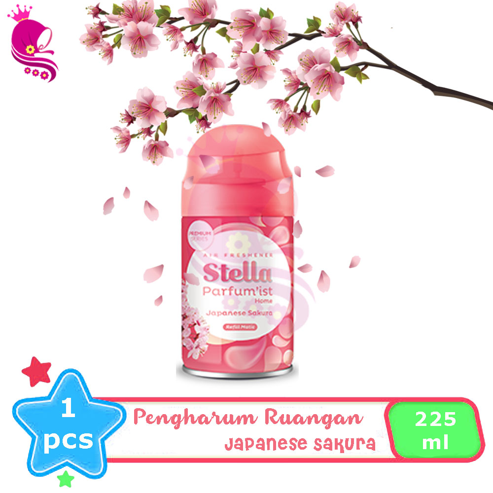 Stella Matic Reffil Japanese Sakura 225ml Pengharum Ruangan Otomatis - Pengharum Ruangan Isi ...