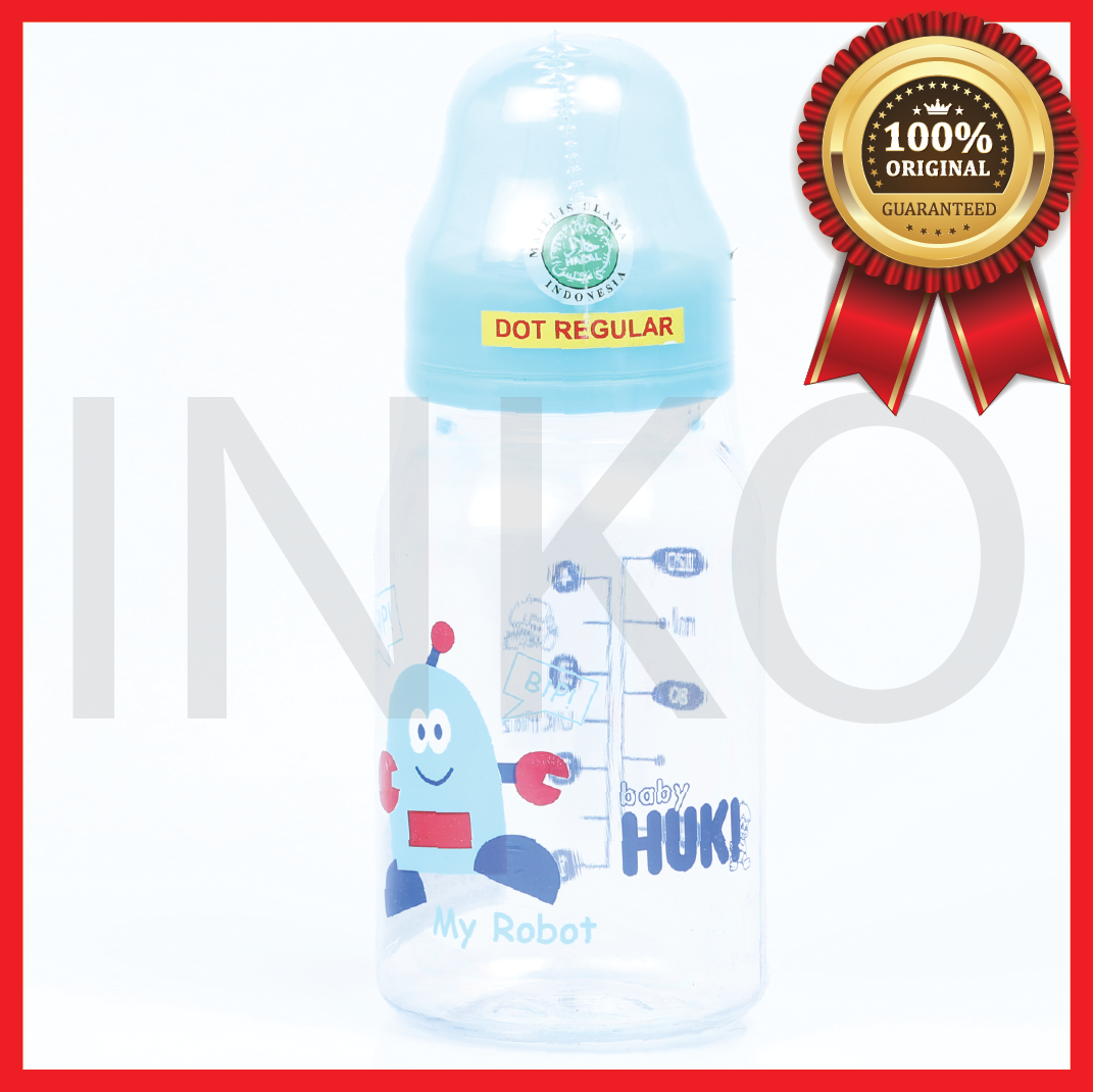 HUKI BABY BOTOL SUSU ROUND BOTTLE REGULAR NIPPLE 120ML | Lazada Indonesia
