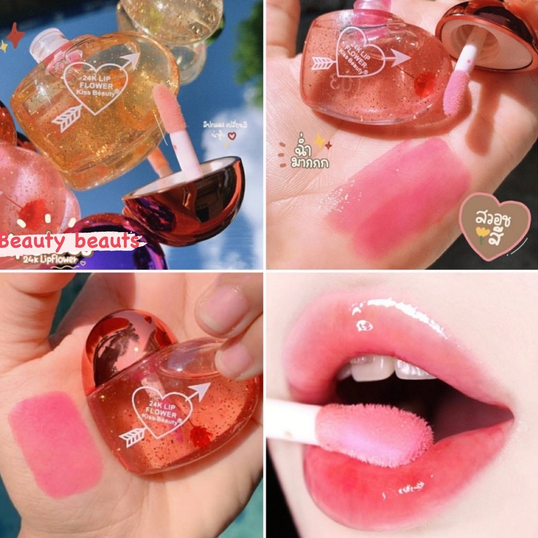 LIP OIL IMAN OF NOBLE 24K LIP FLOWER MAGIC LIP GLOSS BERUBAH WARNA 100% ...