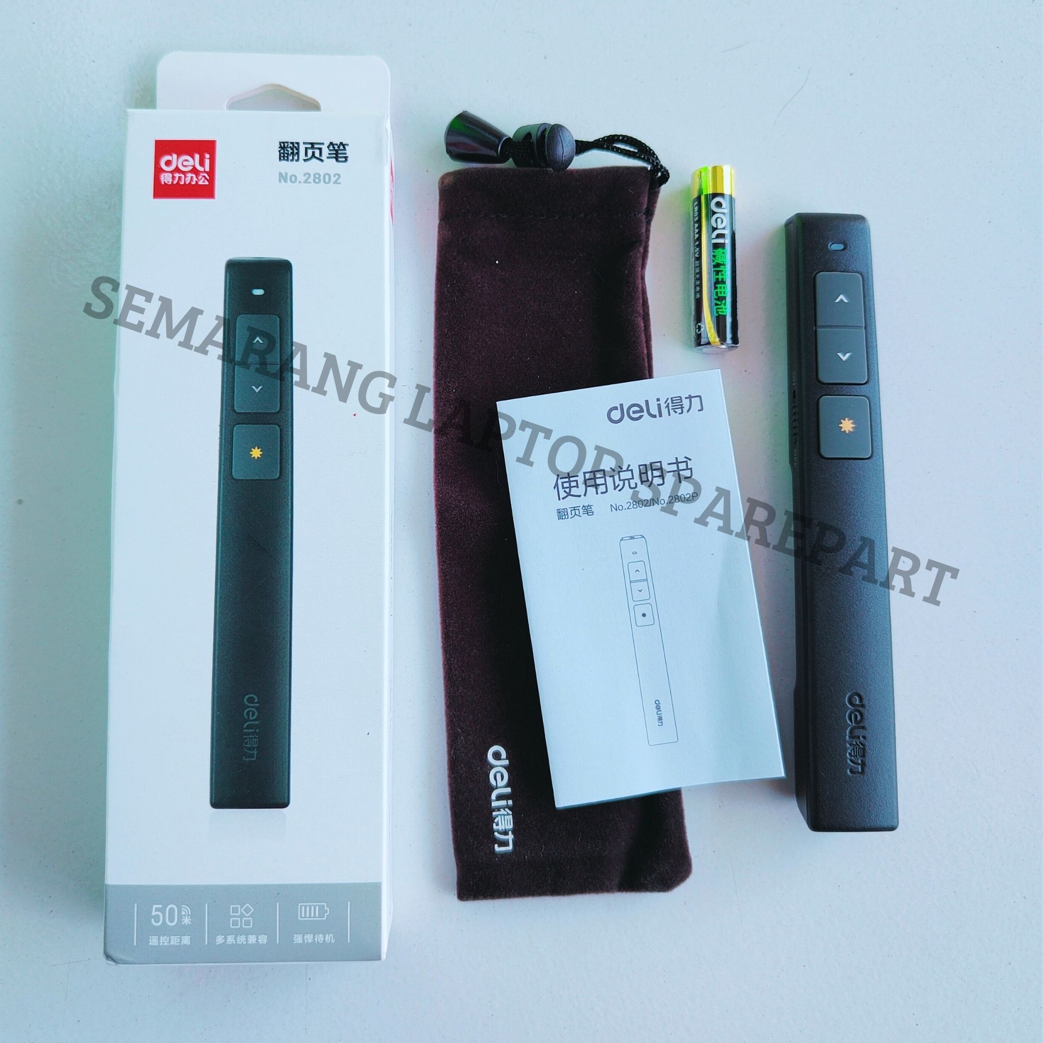 Laser Pointer Deli 2802 Wireless Alat Presentasi Pen Red Presenter ...